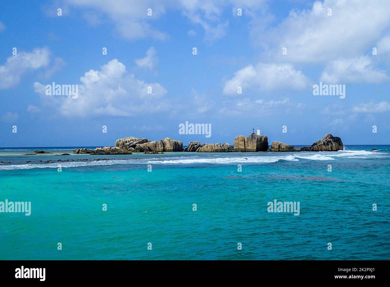 Seychelles, La Digue - Marina at the Inter Island Ferry Stock Photo - Alamy