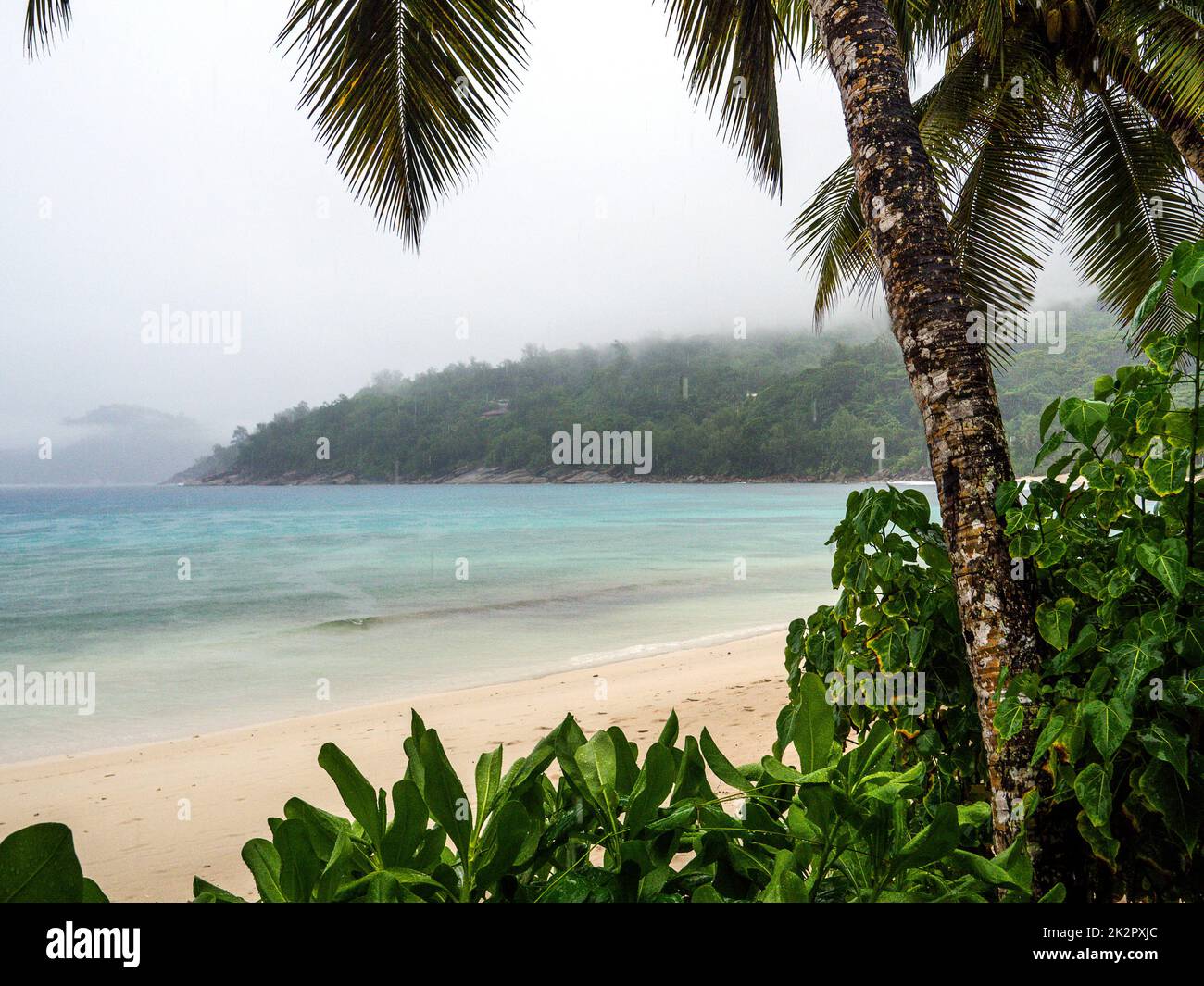 Seychelles, Mahe - Tropical Storm at the Anse Takamaka Stock Photo - Alamy