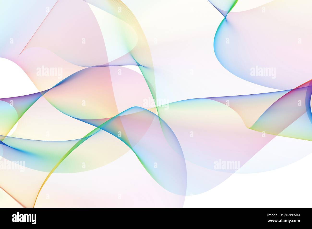 Abstract colorful lines on white background. Digital illustration Stock ...