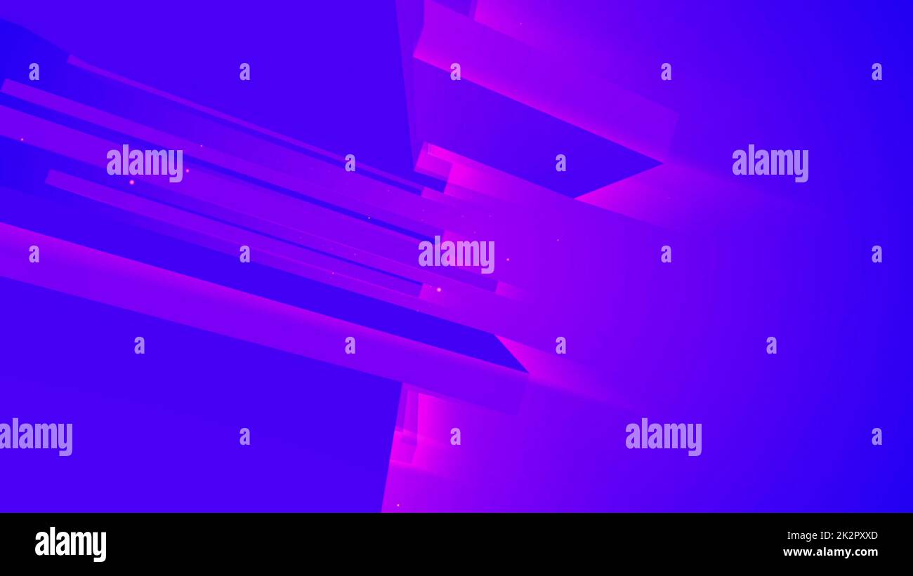 3D illustration of neon glow geometrical object Stock Photo - Alamy