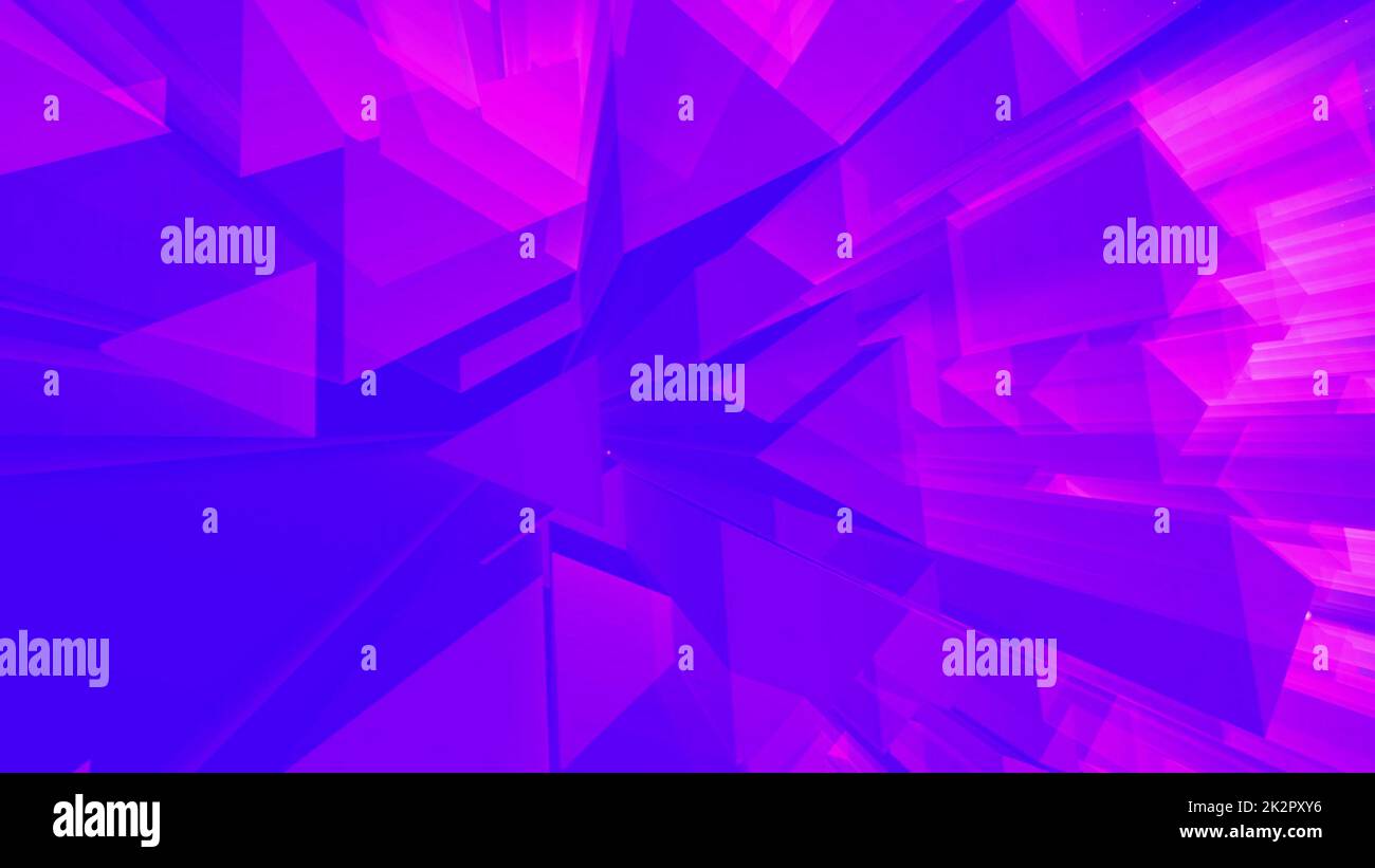 3D illustration of neon glow geometrical object Stock Photo - Alamy