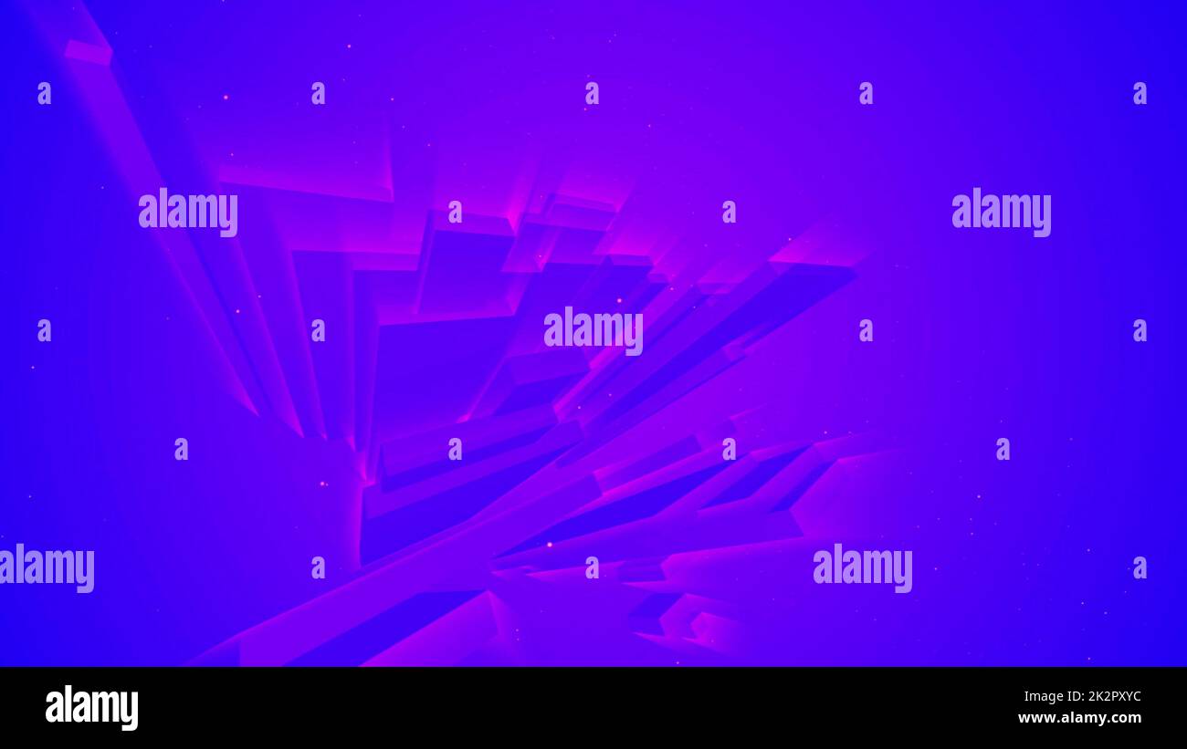 3D illustration of neon glow geometrical object Stock Photo - Alamy