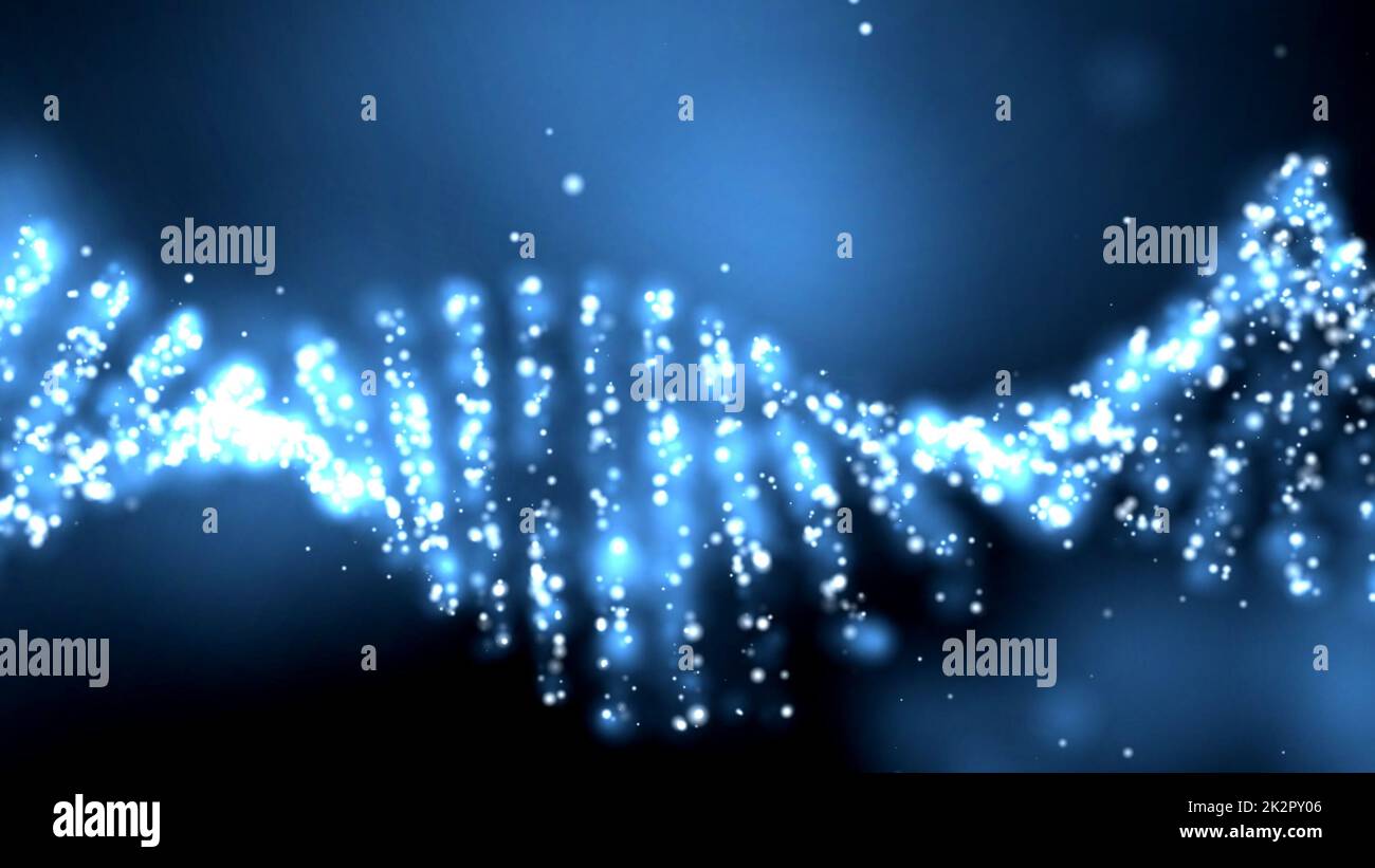 Blue dust particles floating over black Stock Photo - Alamy