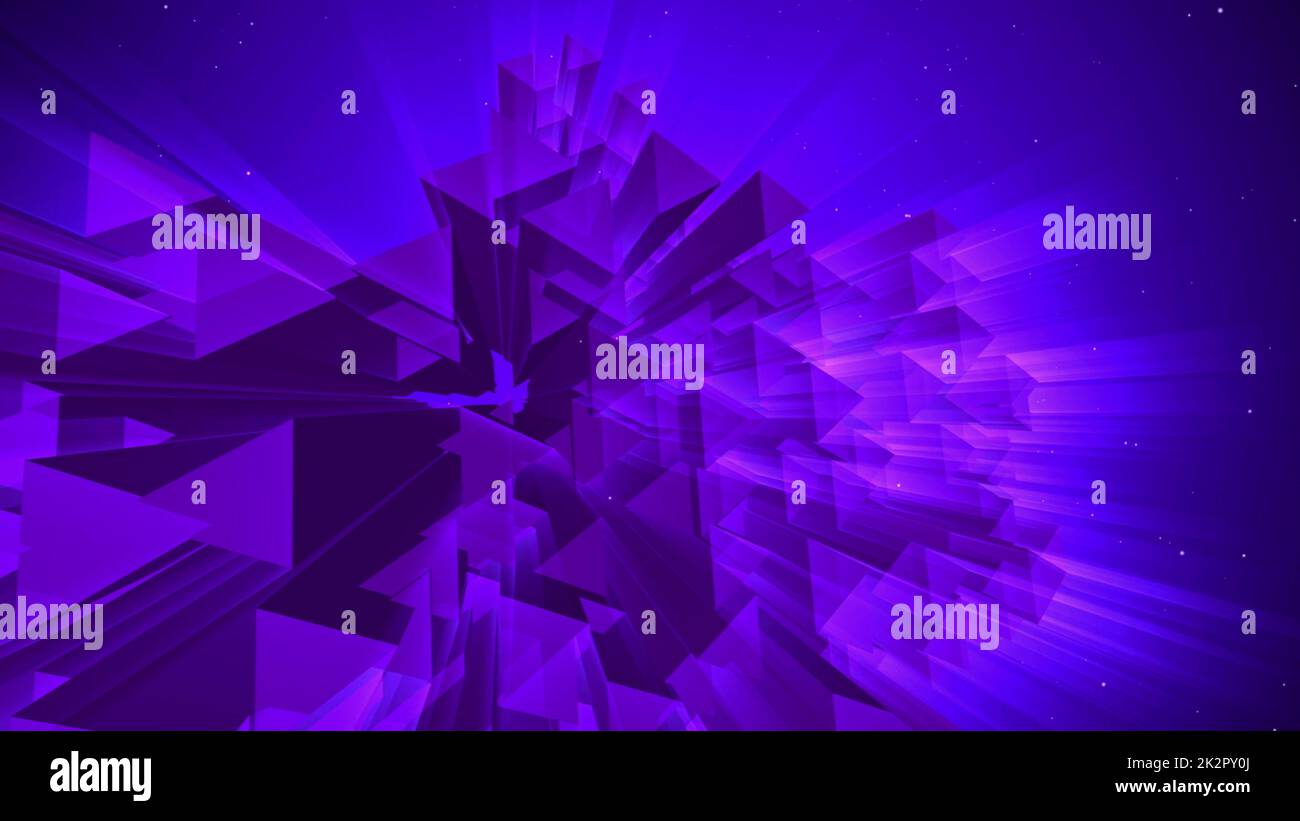 3D illustration of neon glow geometrical object Stock Photo - Alamy