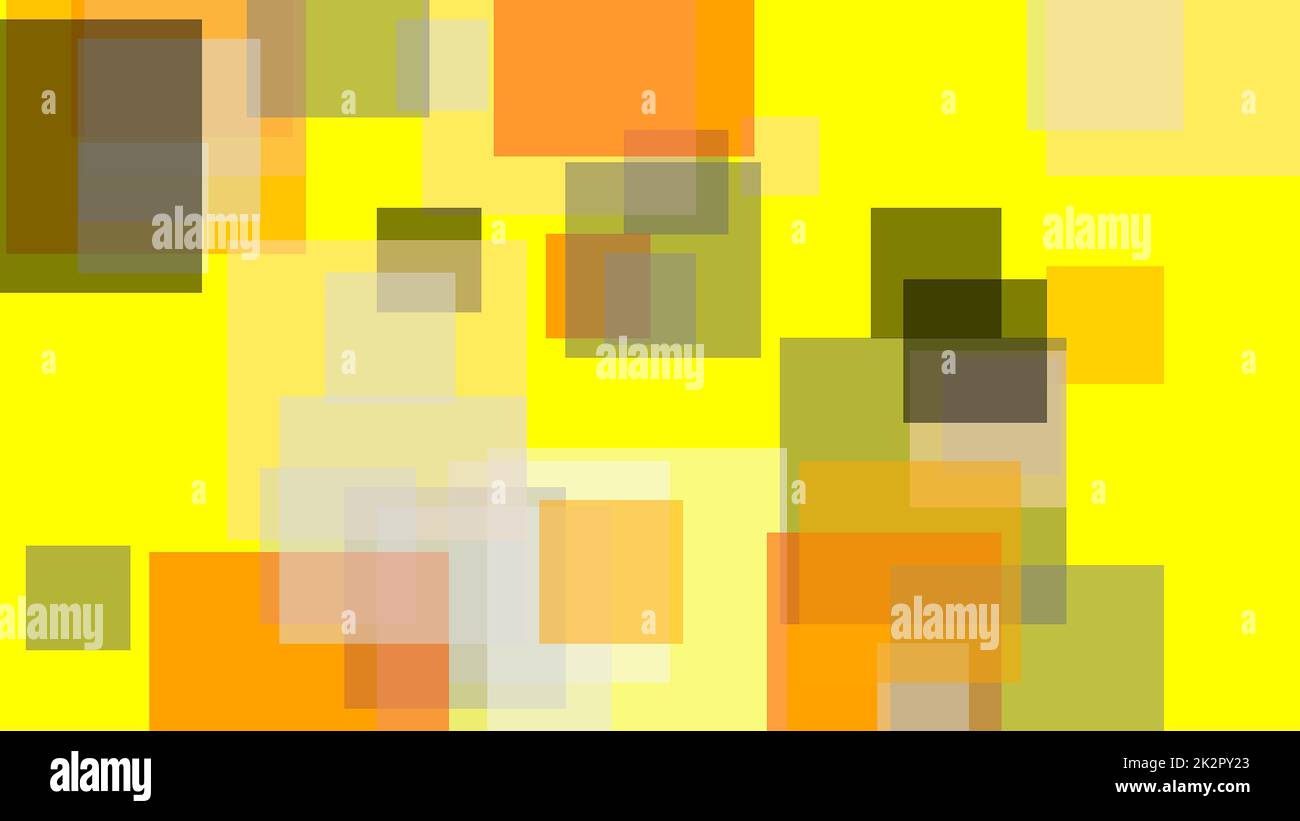 Abstract grey orange squares with yellow background Stock Photo - Alamy
