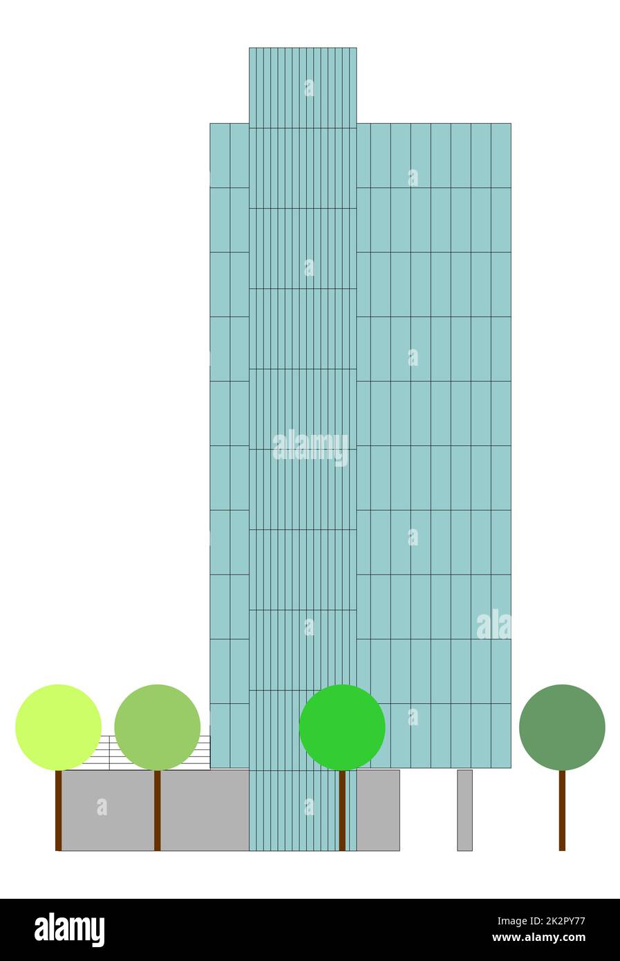 modern skyscraper illustration Stock Photo - Alamy