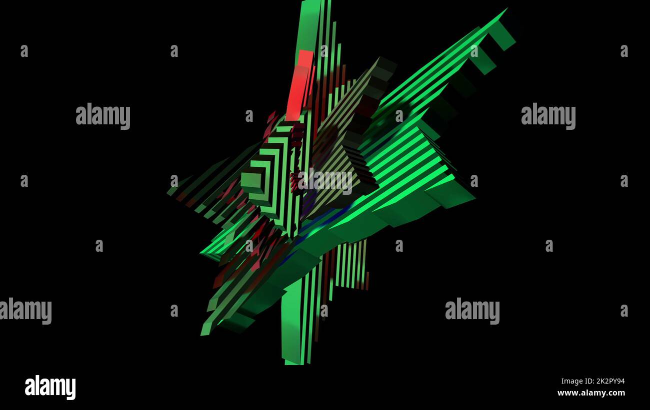 3D illustration of abstract object Stock Photo - Alamy
