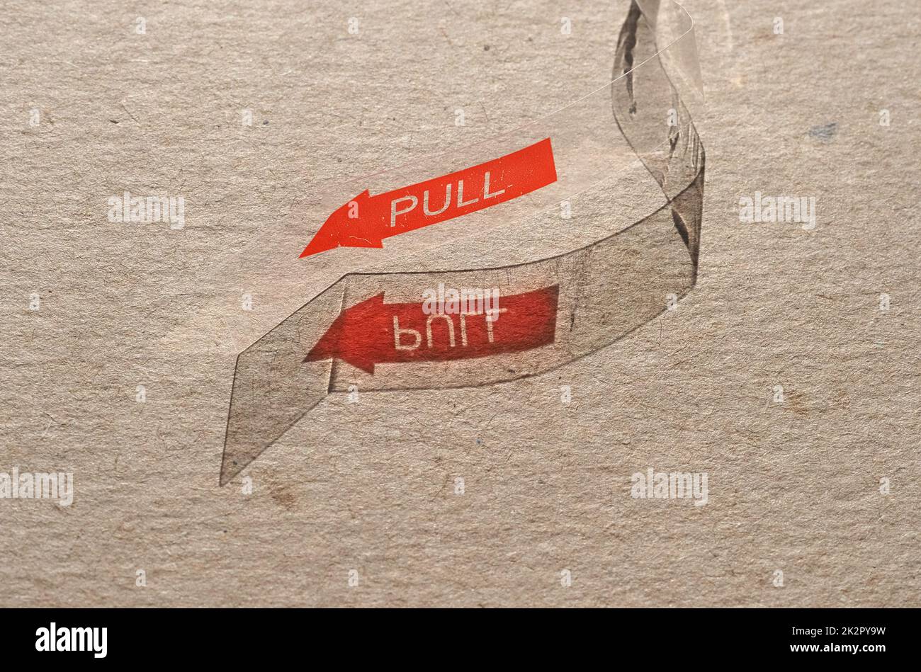 red pull label Stock Photo - Alamy