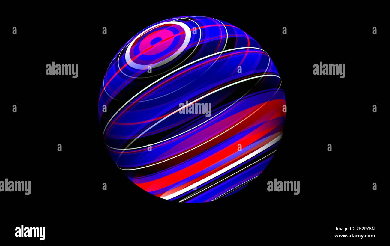 3D illustration of Colorful sphere Stock Photo - Alamy
