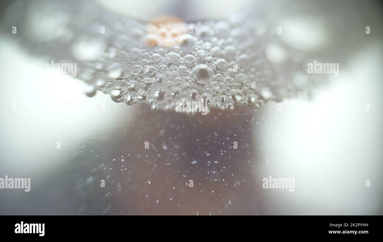 Bubbles In A Liquid macro shot shallow depth of field Stock Photo - Alamy