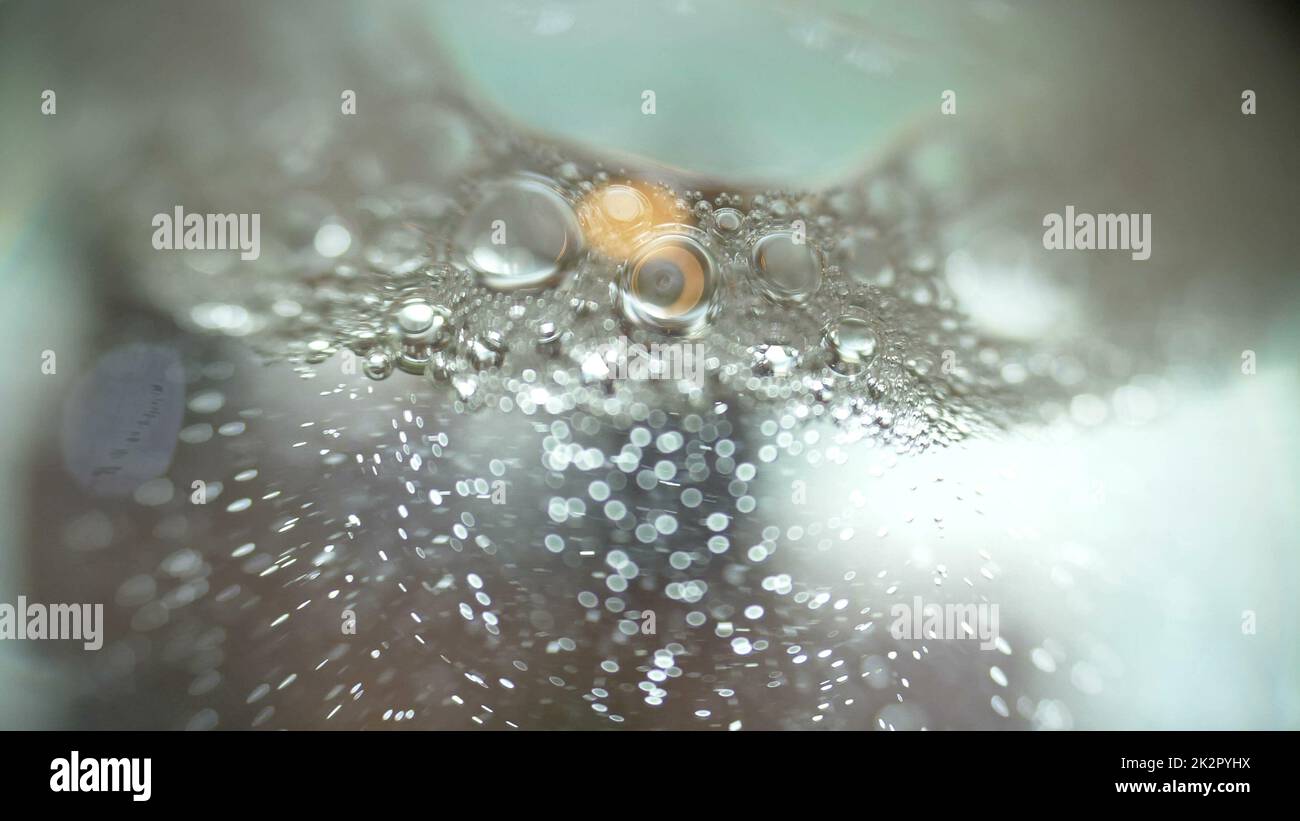Bubbles In A Liquid macro shot shallow depth of field Stock Photo - Alamy