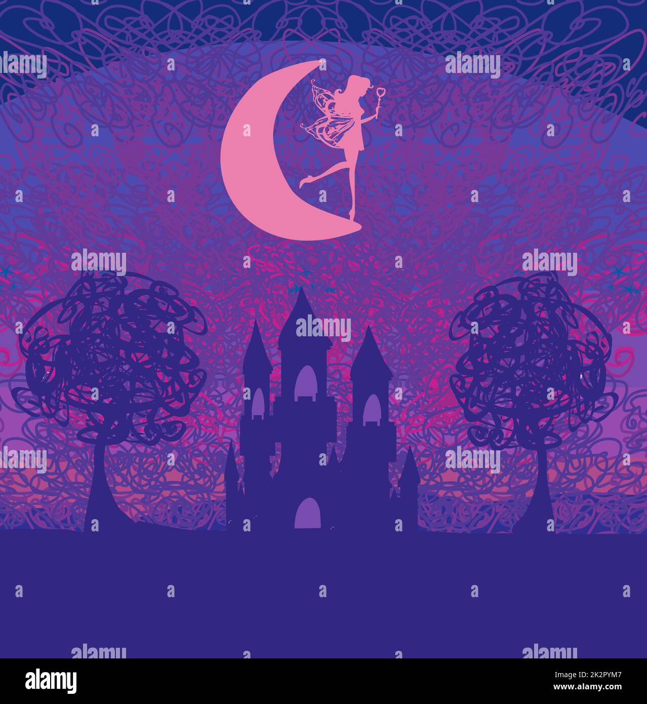 Magic Fairy Tale Princess Castle Stock Photo - Alamy