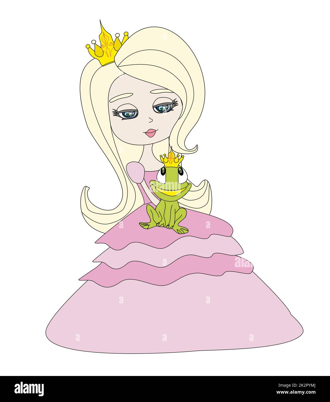The princess and the frog illustration hi-res stock photography and ...