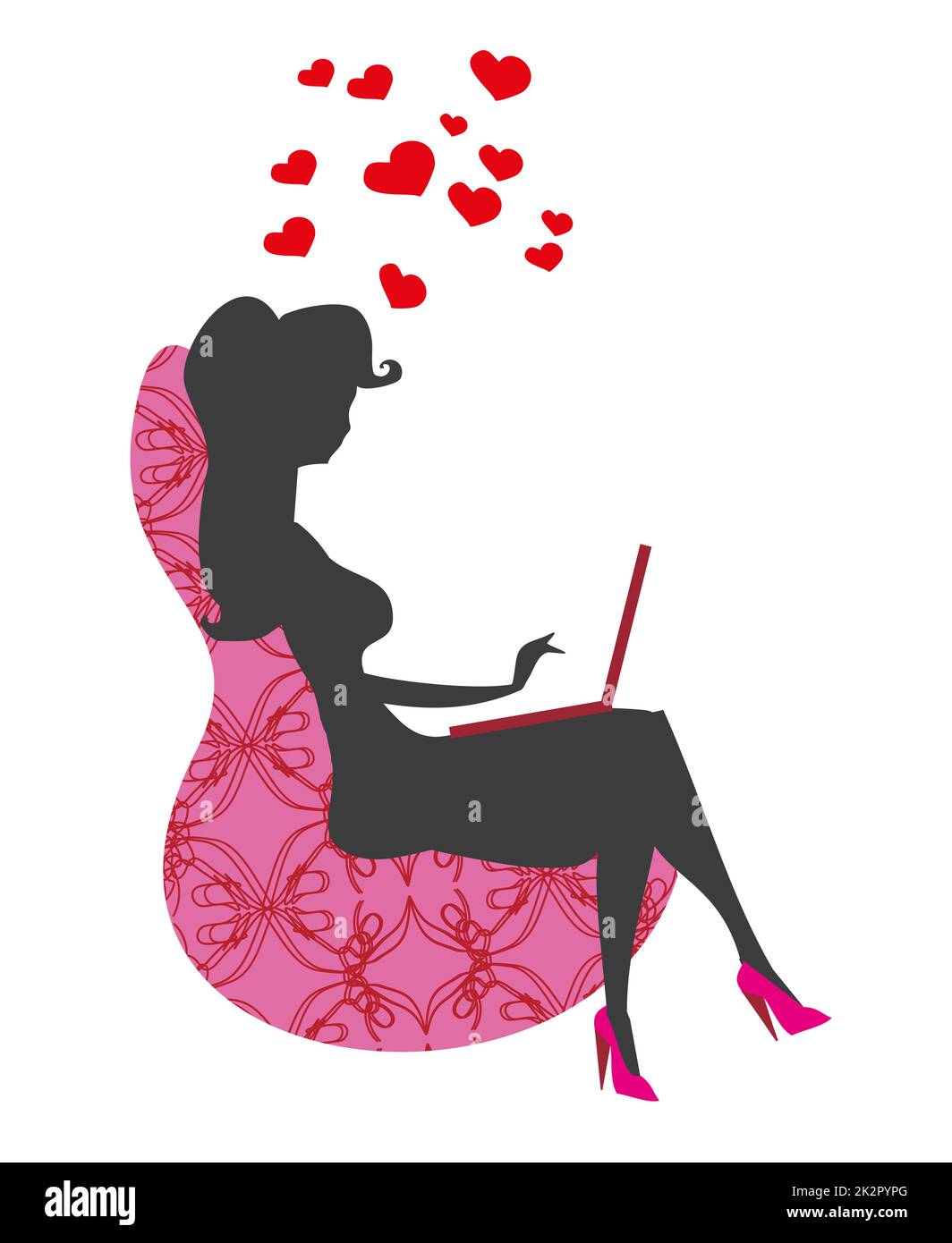 Love in web Stock Photo - Alamy