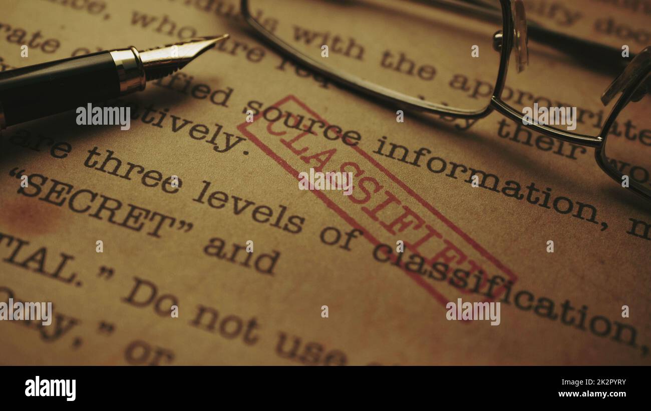 Top secret document hi-res stock photography and images - Alamy