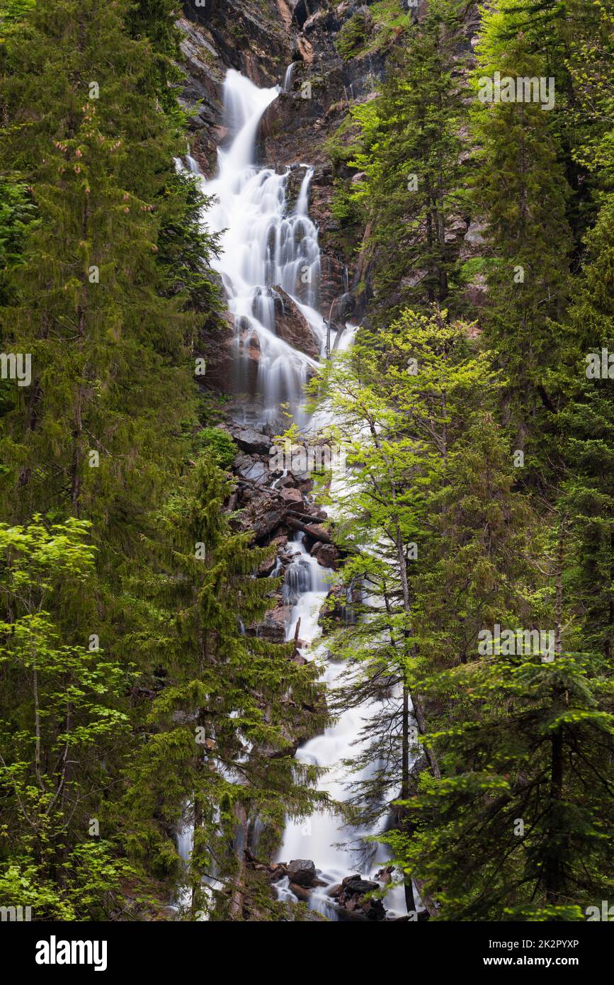 Waterfall photo with long exposure Stock Photo - Alamy