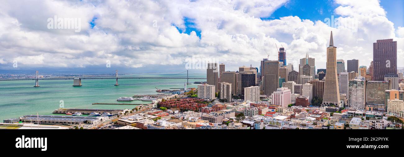 Downtown panoramic city view hi-res stock photography and images - Alamy