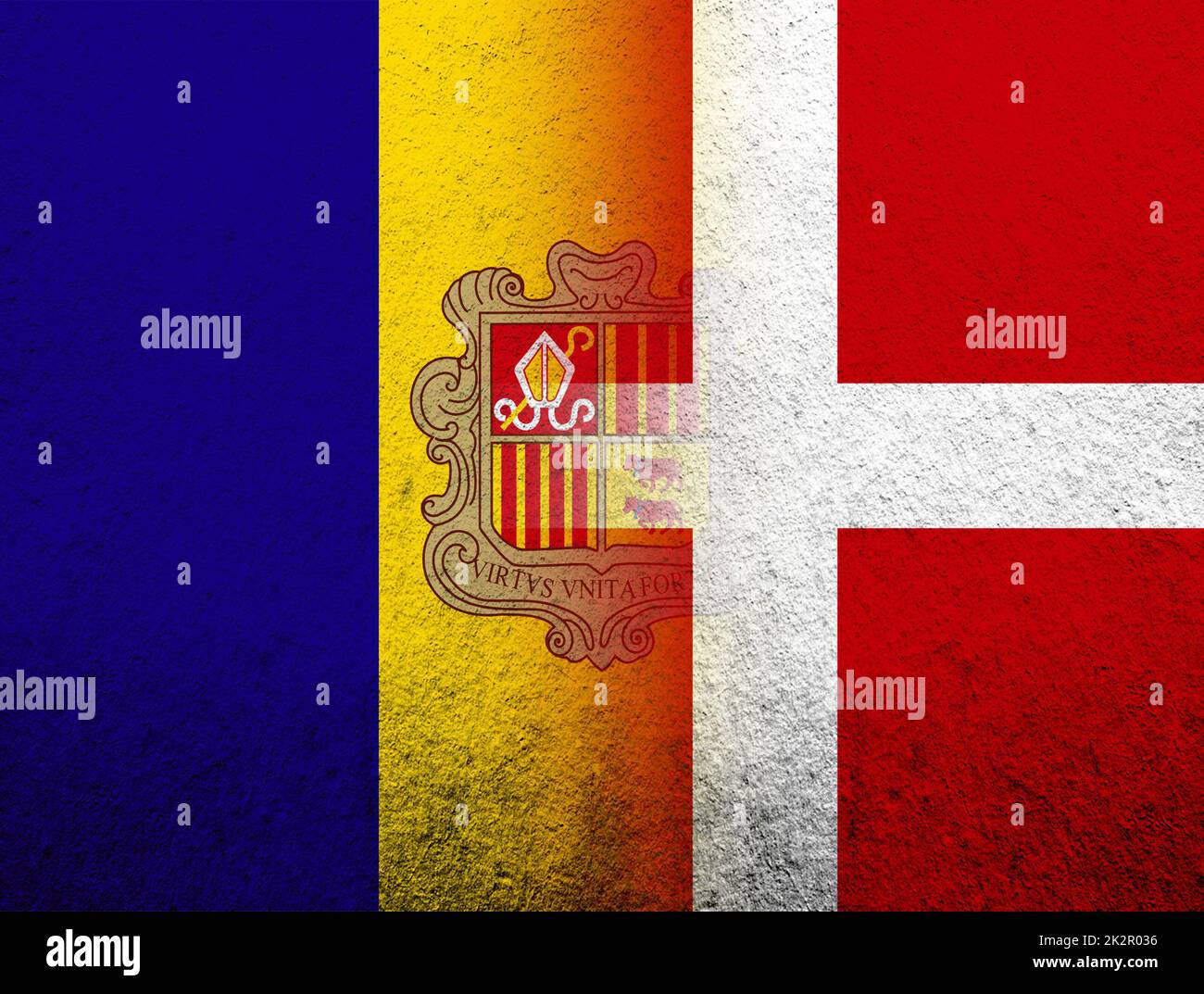 the Kingdom of Denmark National flag with The Principality of the ...