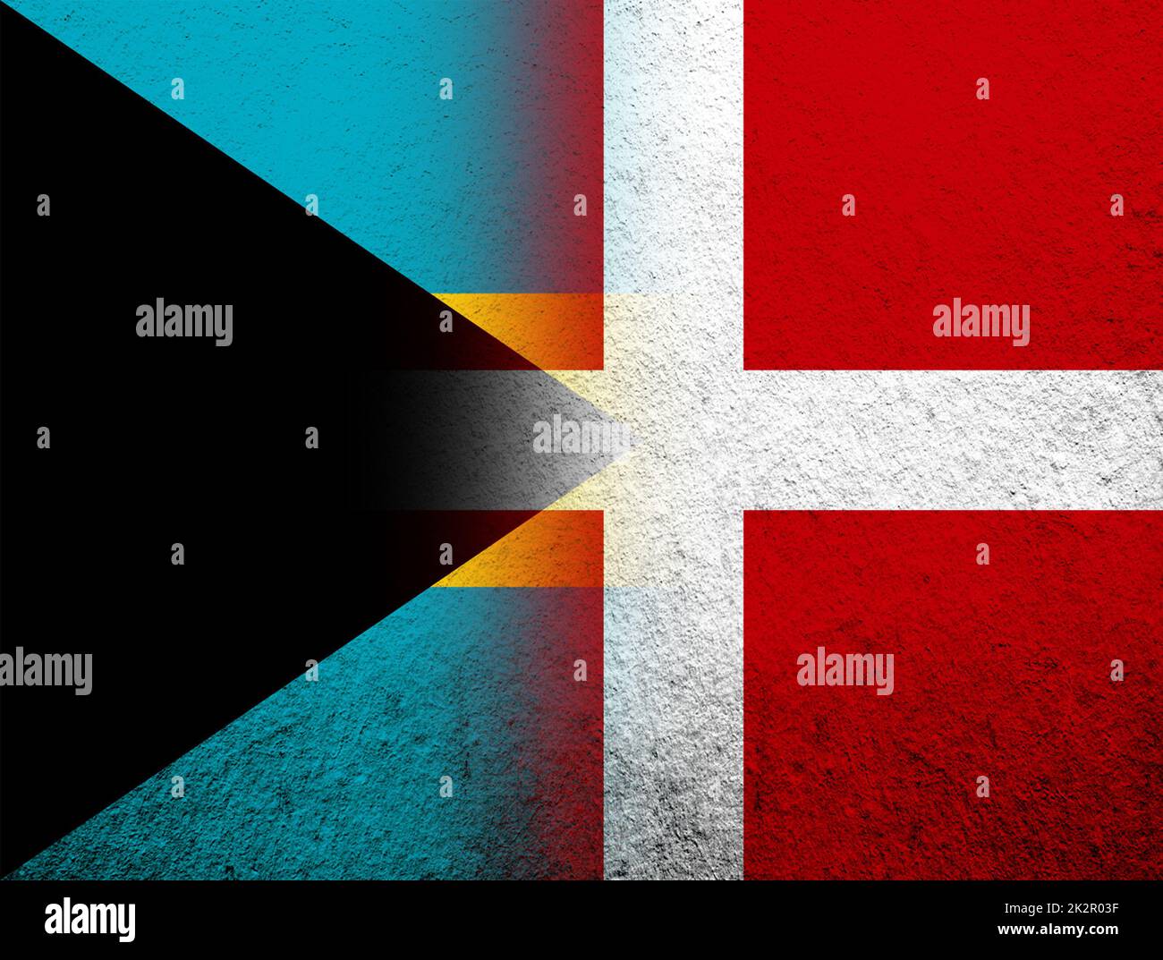 the Kingdom of Denmark National flag with The Commonwealth of The ...