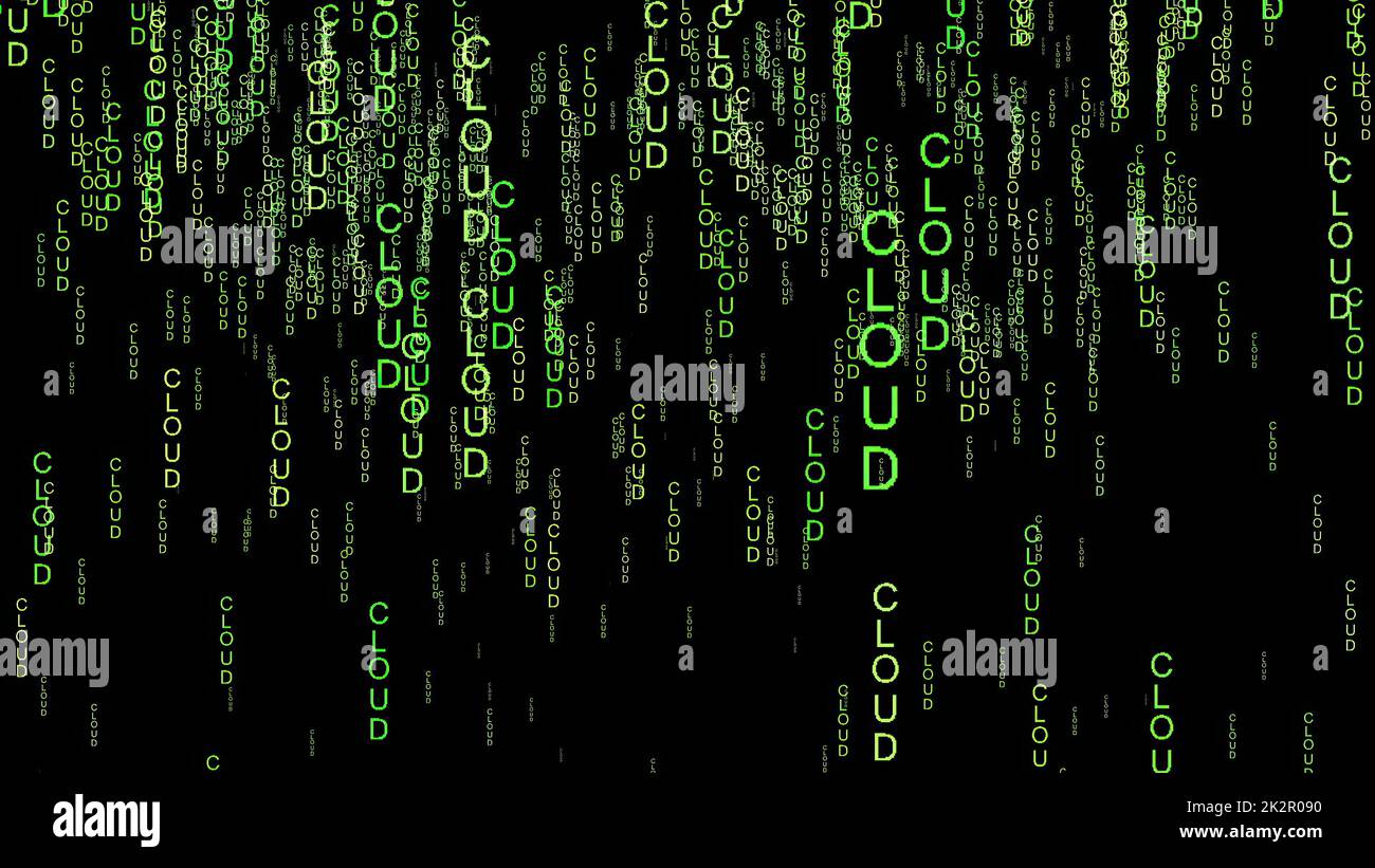 Cloud code on the web concept Stock Photo - Alamy