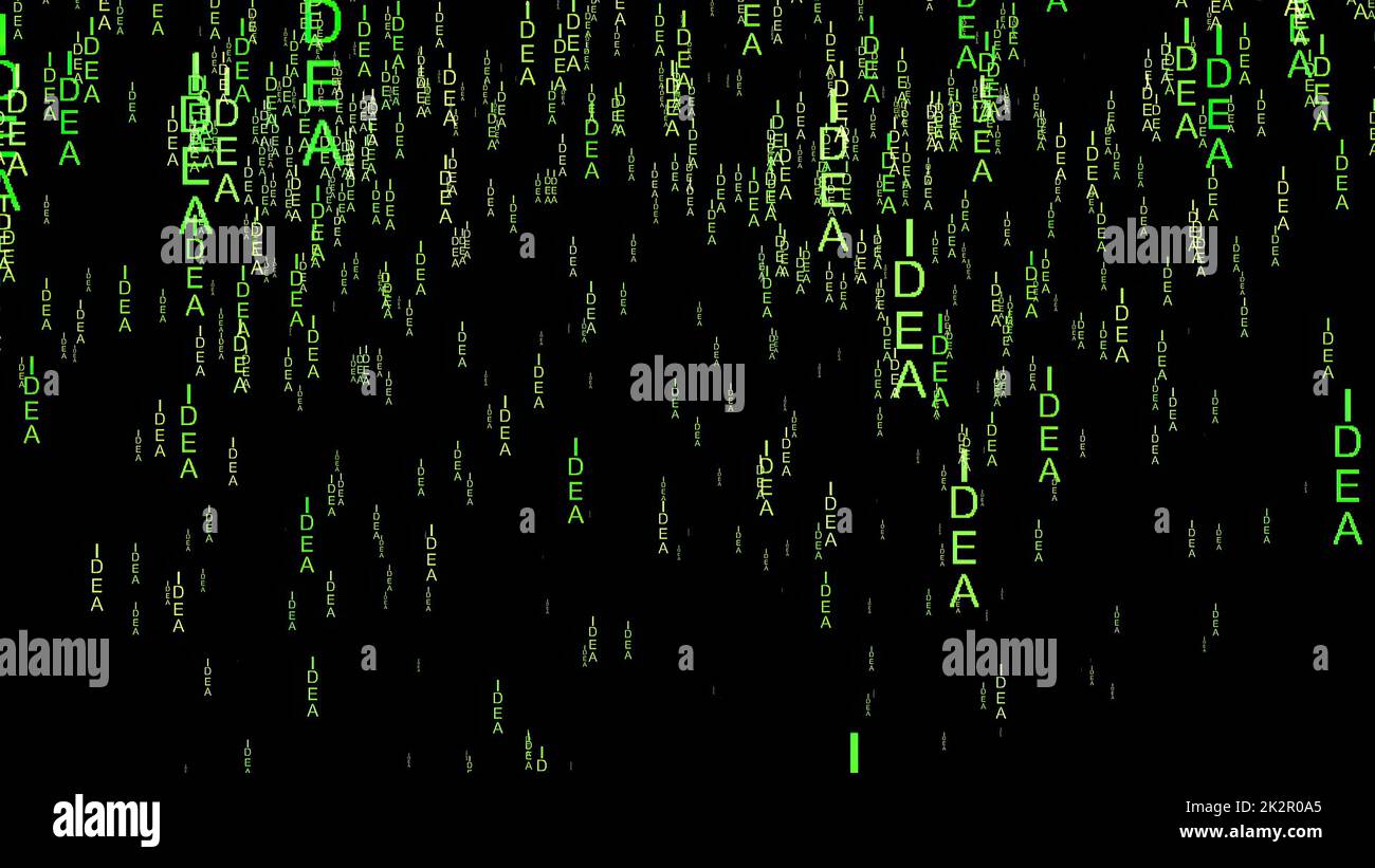 Idea data code on the web Stock Photo - Alamy