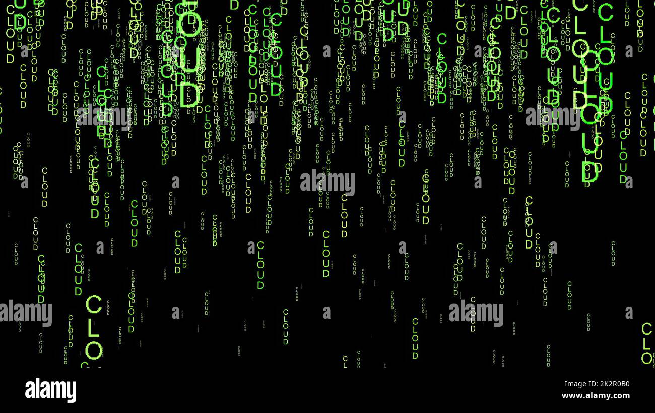 Cloud code on the web concept Stock Photo - Alamy