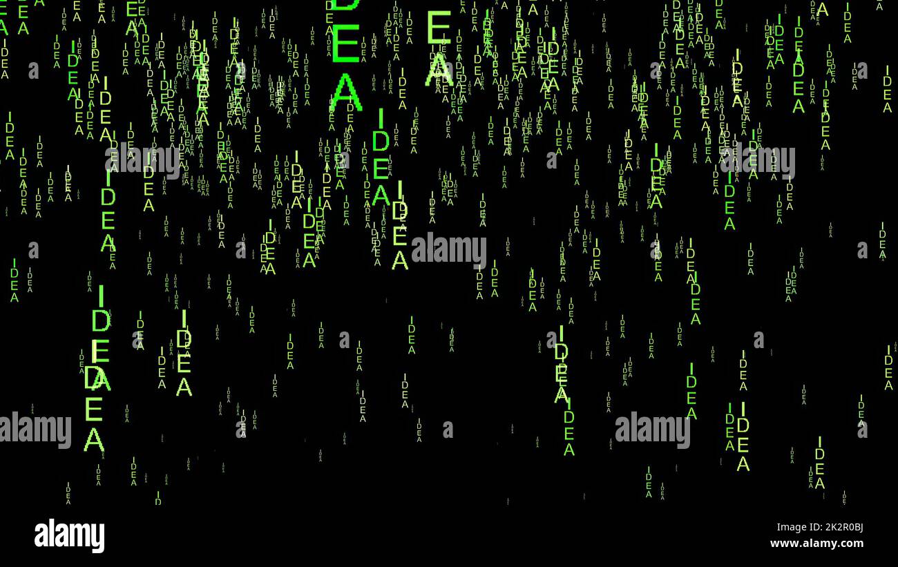 Idea data code on the web Stock Photo - Alamy