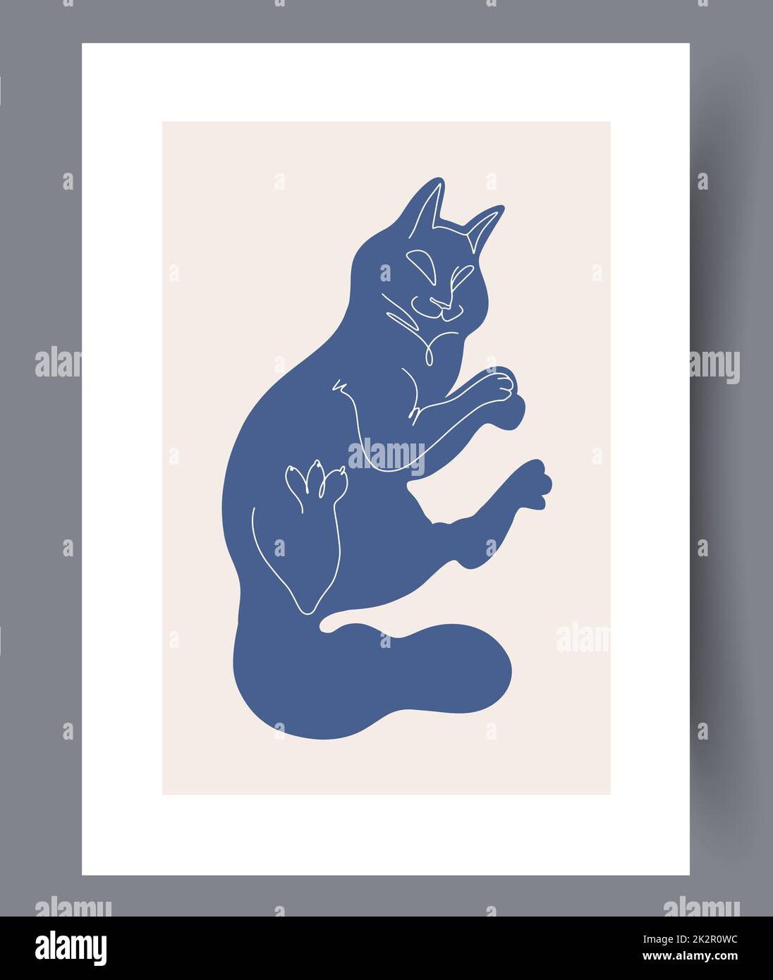 Scandinavian abstract vector print set Stock Photo - Alamy