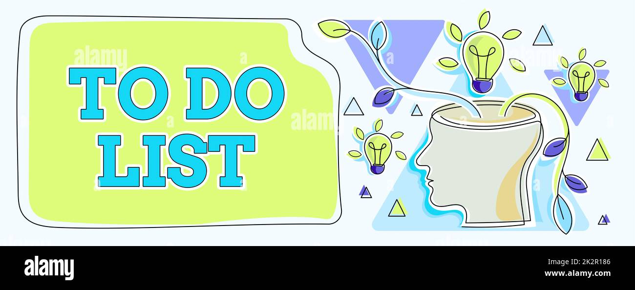 Conceptual caption To Do List. Business idea A structure that usualy ...