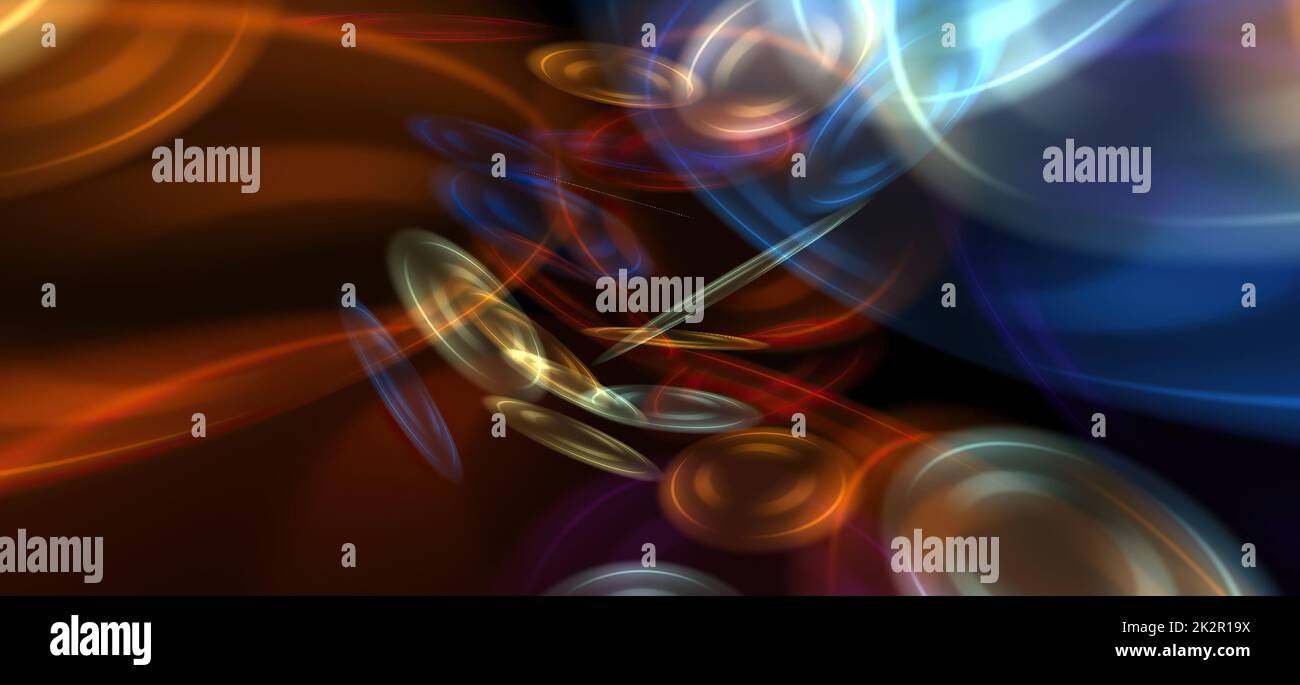 Shining Lights And Spheres Background Stock Photo - Alamy