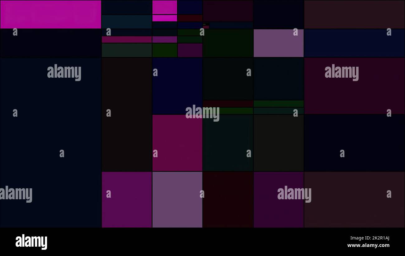 Colorful rectangles mondrian style art illustration Stock Photo - Alamy