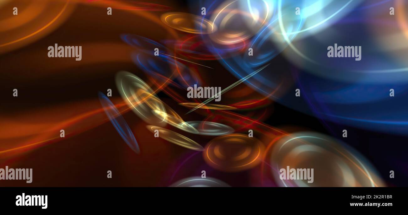 Shining Lights And Spheres Background Stock Photo - Alamy