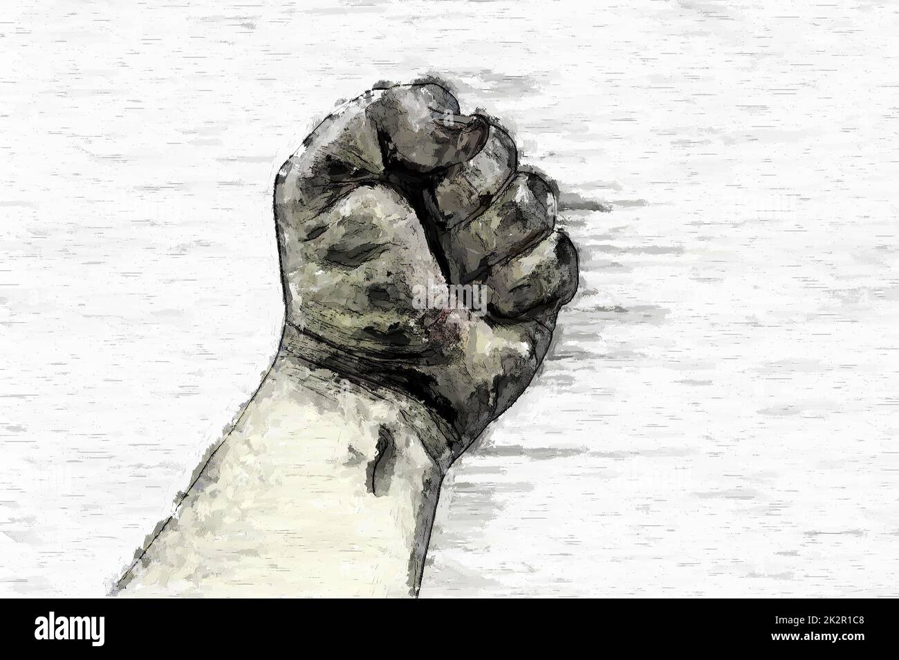 Clenched fist held high hi-res stock photography and images - Alamy