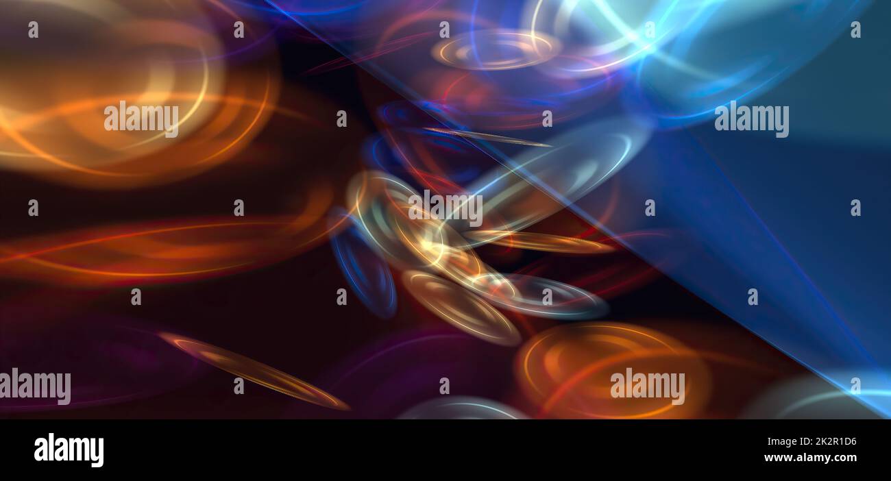 Shining Lights And Spheres Background Stock Photo - Alamy
