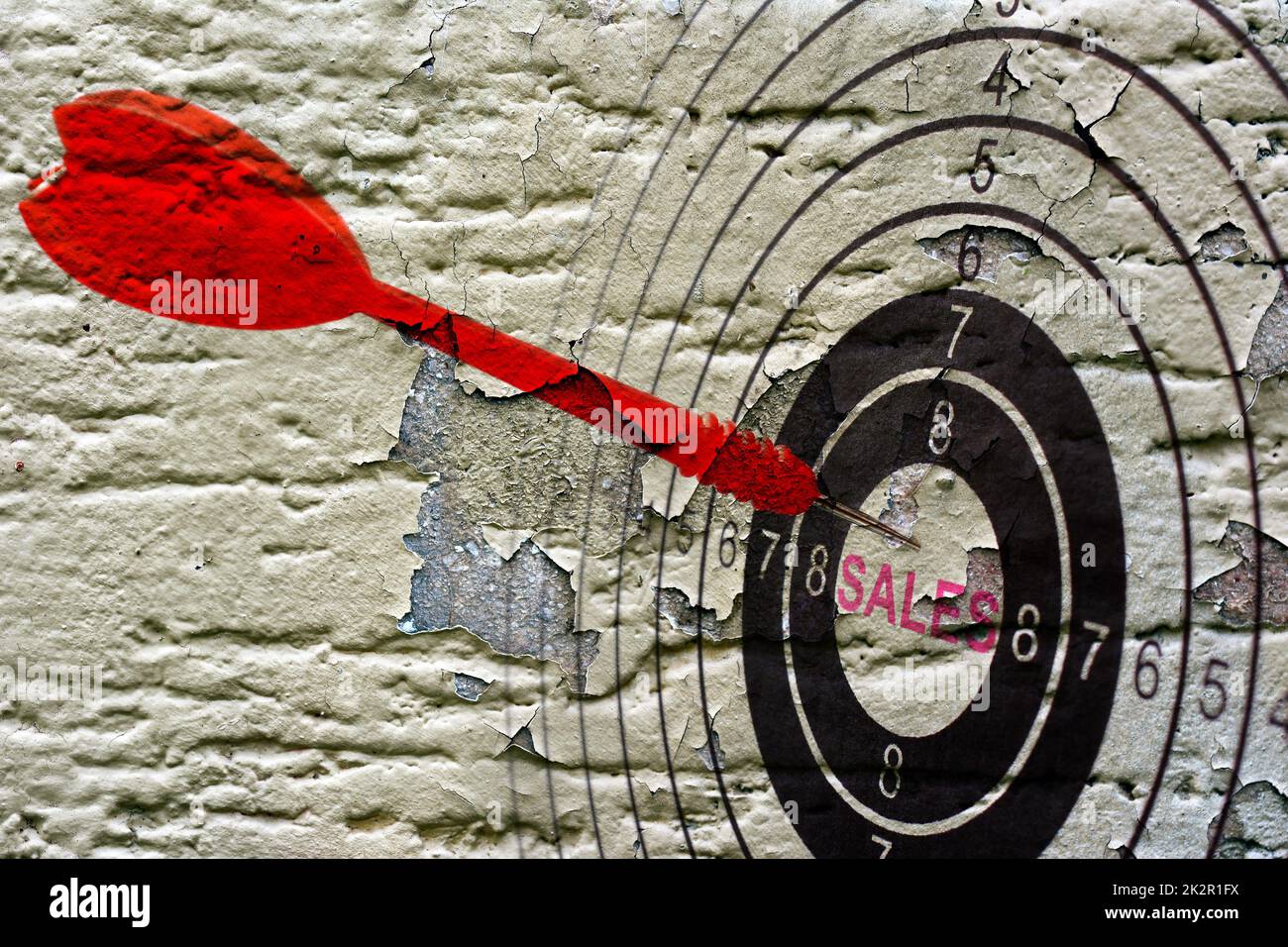Sales target grunge concept Stock Photo - Alamy