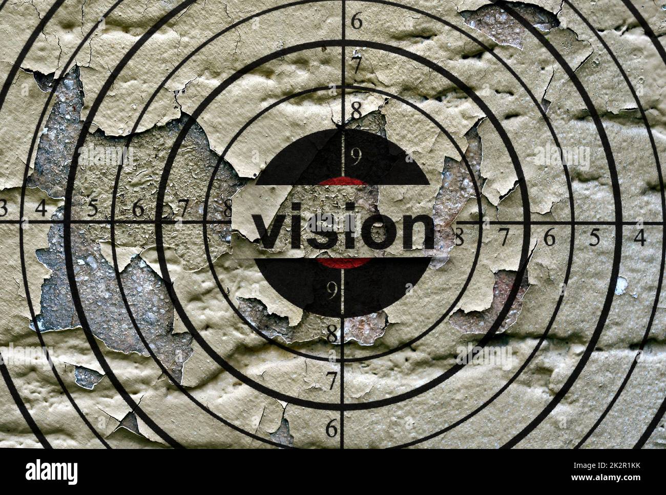 Vision target grunge concept Stock Photo - Alamy