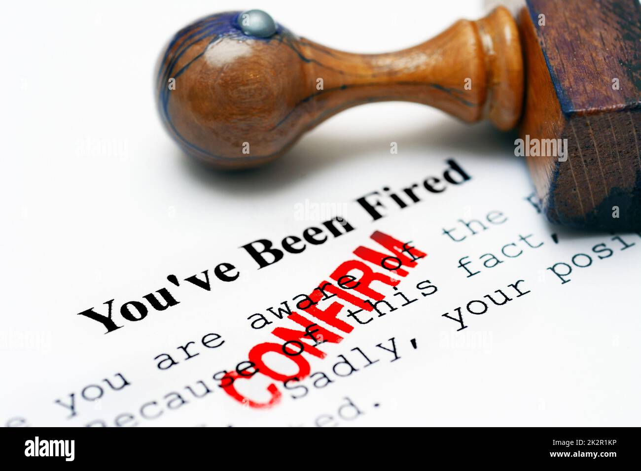 You are fired Stock Photo - Alamy