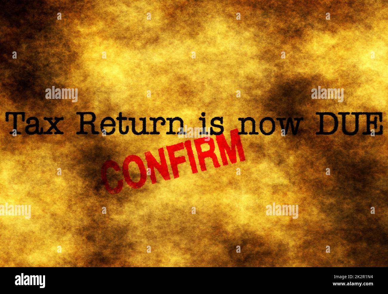 Tax return is now due Stock Photo - Alamy