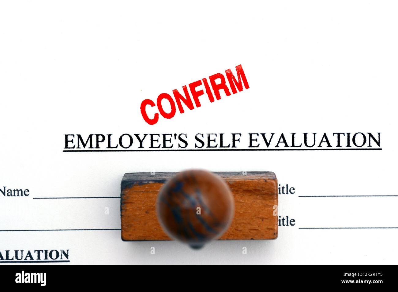 Employee self evaluation Stock Photo - Alamy