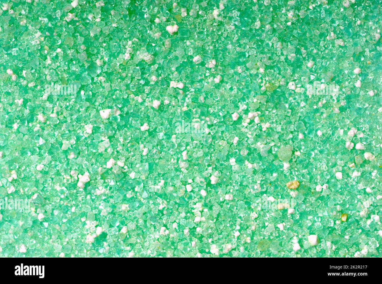 Closeup chemical ingredient on laboratory table (Top View). Ferrous ...