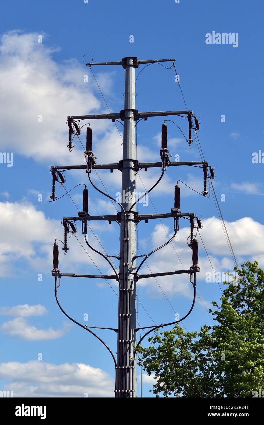 energy transmission mast Stock Photo - Alamy