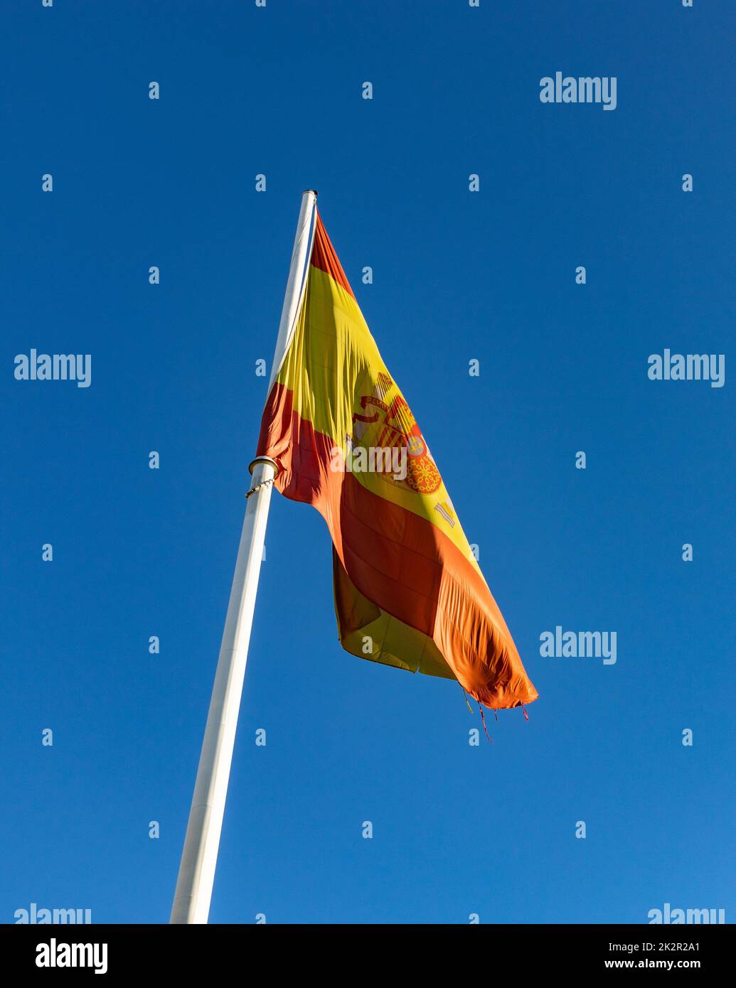 Flagpole spanish flag hi-res stock photography and images - Alamy