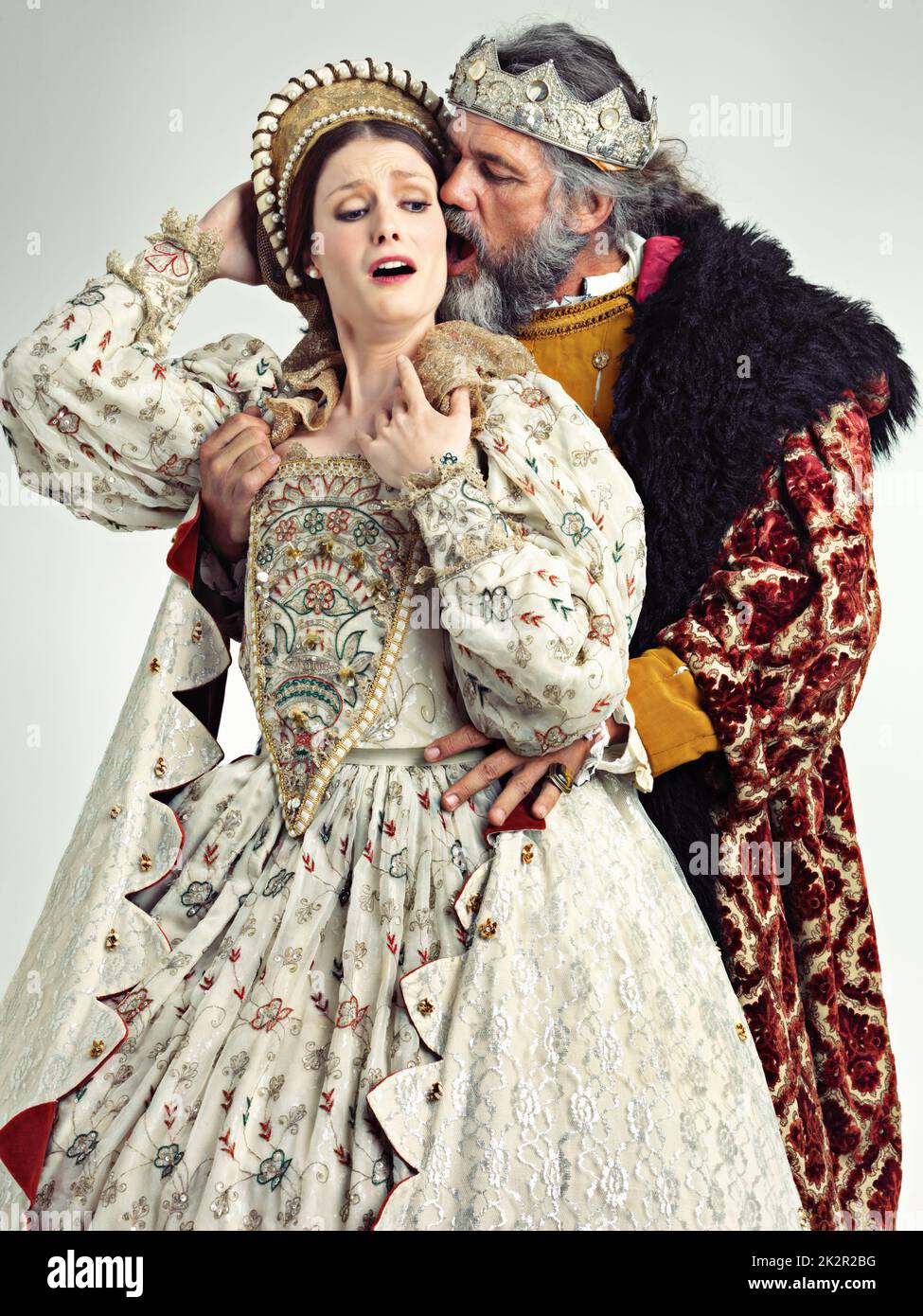 You look ravishing mlady. Studio shot of a king ravishing his queen ...