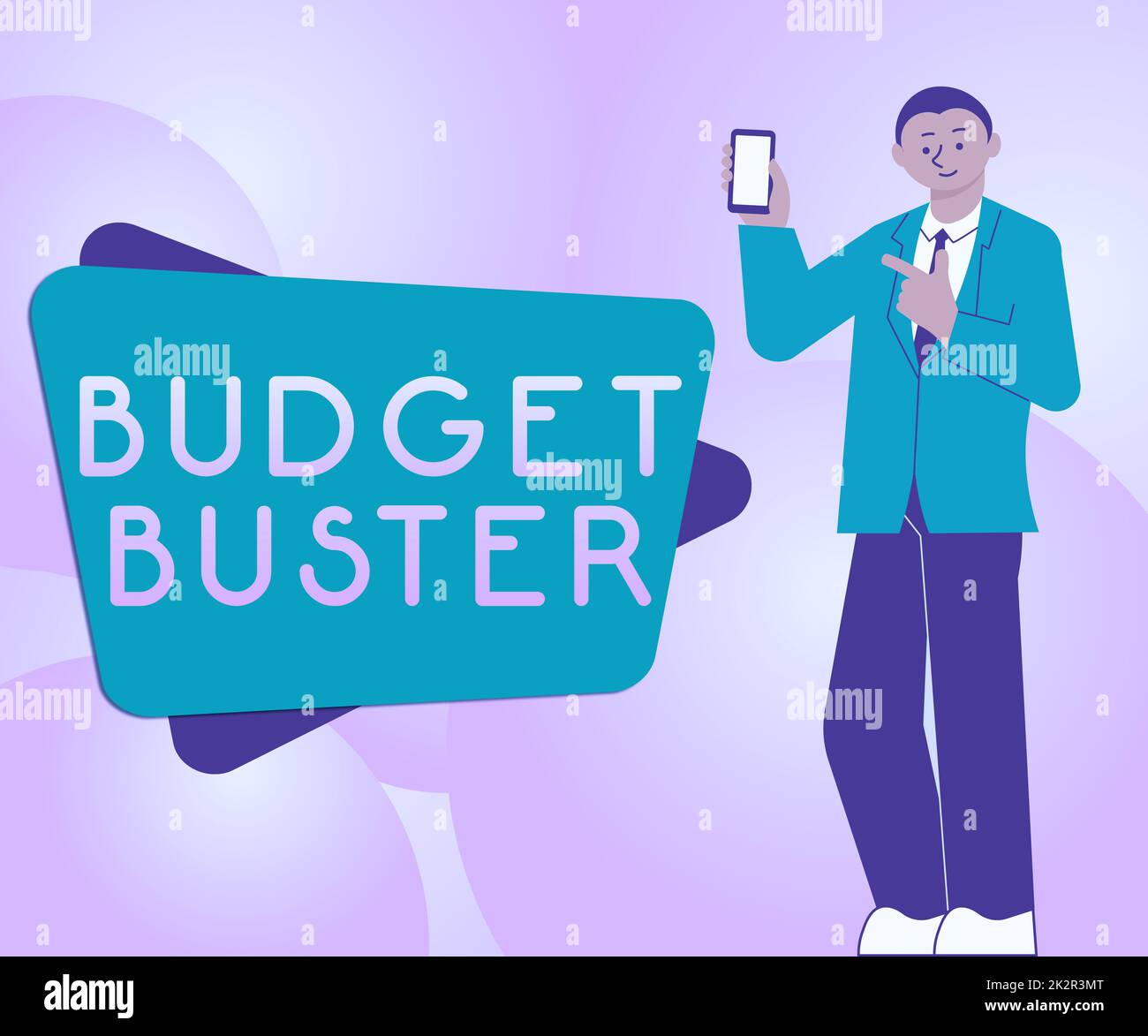 Text sign showing Budget Buster. Word Written on Carefree Spending ...