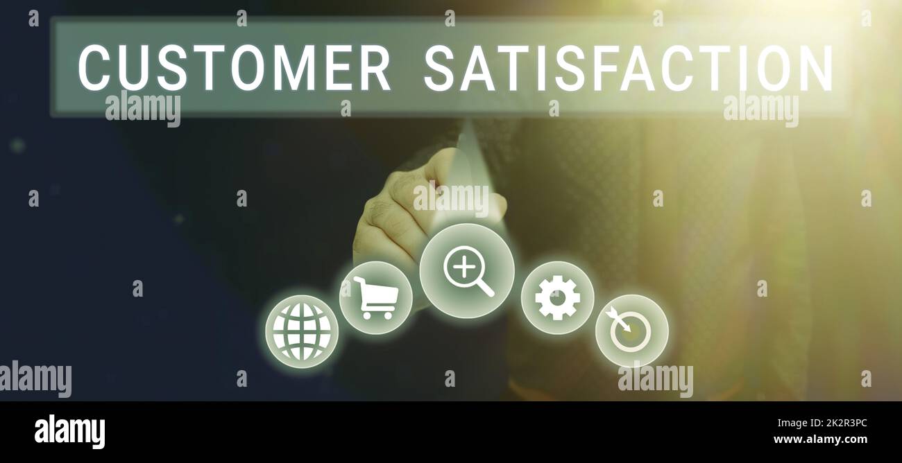 Conceptual display Customer Satisfaction. Business concept Exceed ...