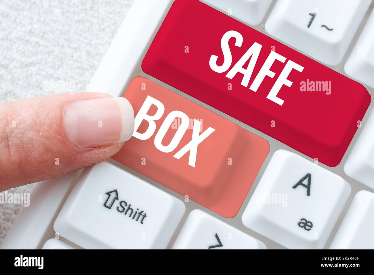 Hand writing sign Safe Box. Business showcase A small structure where ...