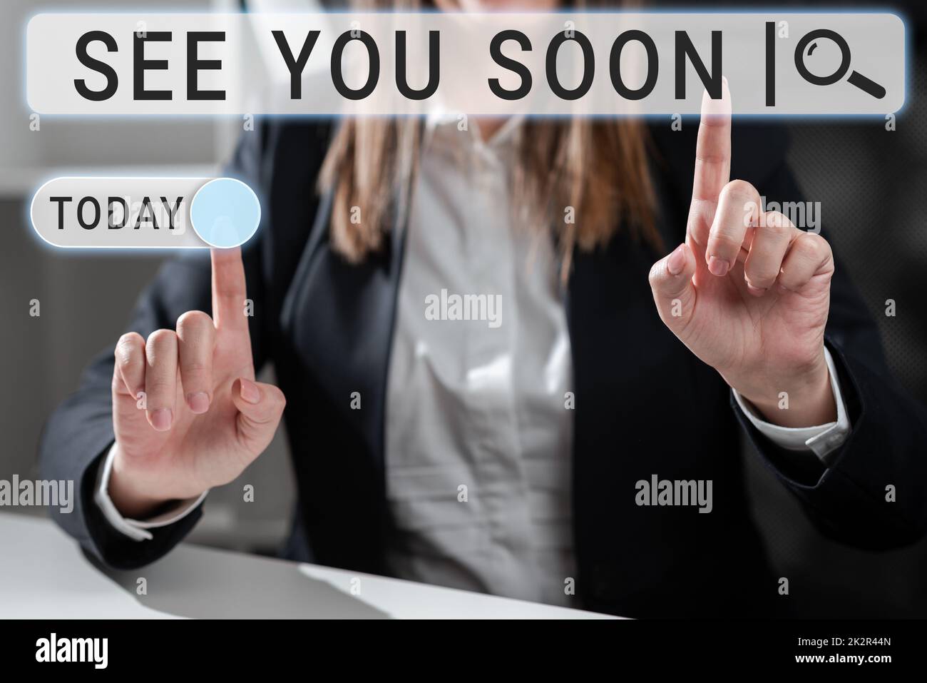 Text sign showing See You Soon. Business showcase Farewell we will meet ...
