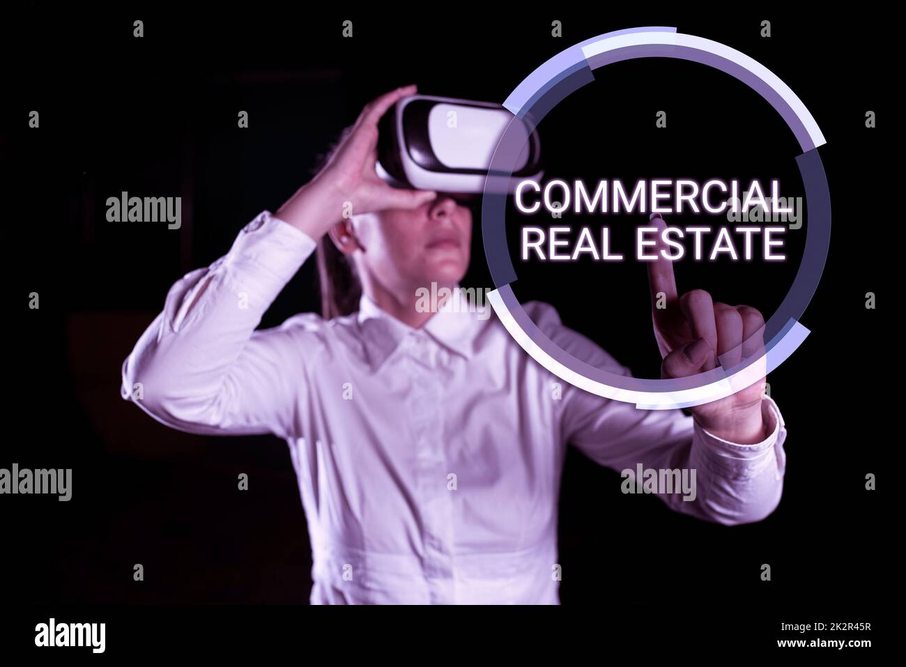 Text sign showing Commercial Real Estate. Concept meaning Income ...