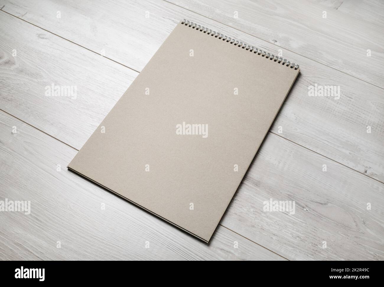 Blank kraft notebook. Mock-up for design presentations and portfolios ...