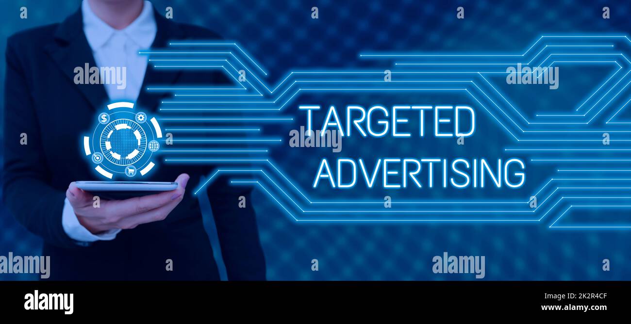 Inspiration showing sign Targeted Advertising. Business showcase Online ...